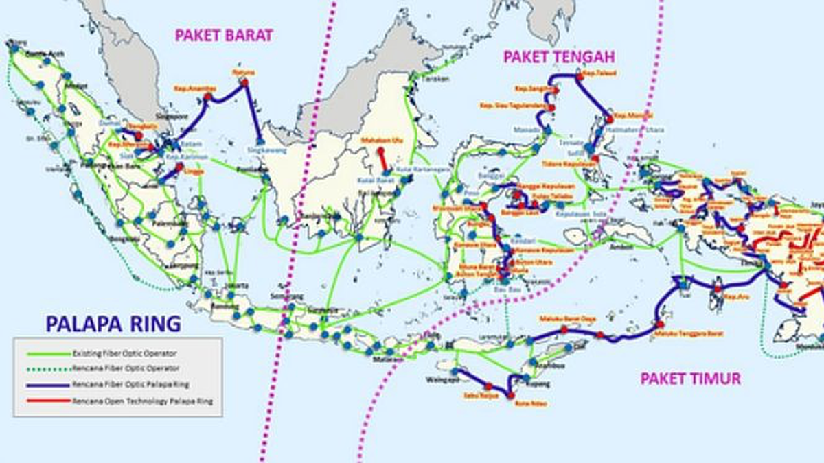 Telkomsel Minat Pakai Palapa Ring Paket Tengah dan Timur - Tekno ...