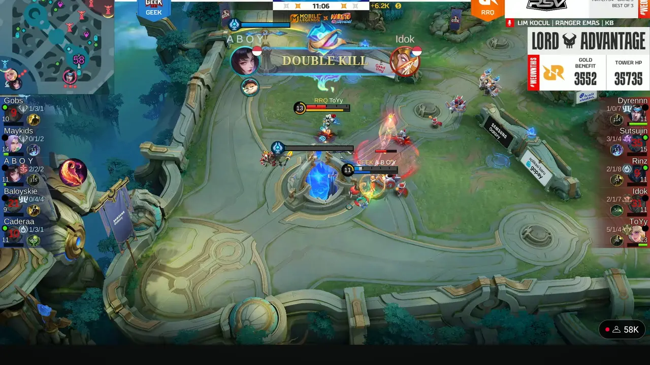 RRQ Hoshi Jadi Tim Pertama Lolos ke Playoff MPL ID S15, Geek Fam Dibungkam 2-1! - Tekno Liputan6.com