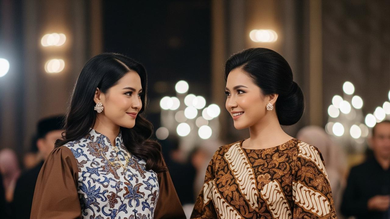 10 Inspirasi Batik Lengan Balon Potongan 3/4 Elegan untuk Acara Formal ...