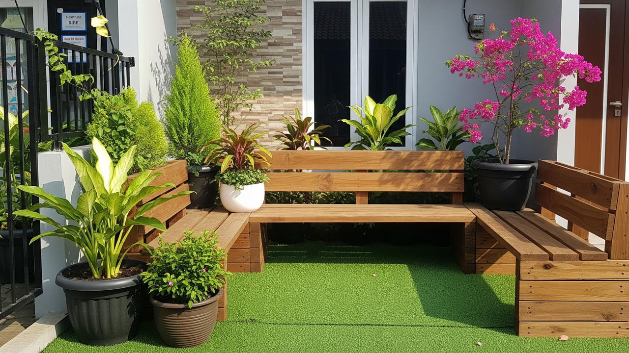 8 Model Taman Bunga Depan Rumah Minimalis, Dekorasi Natural yang ...