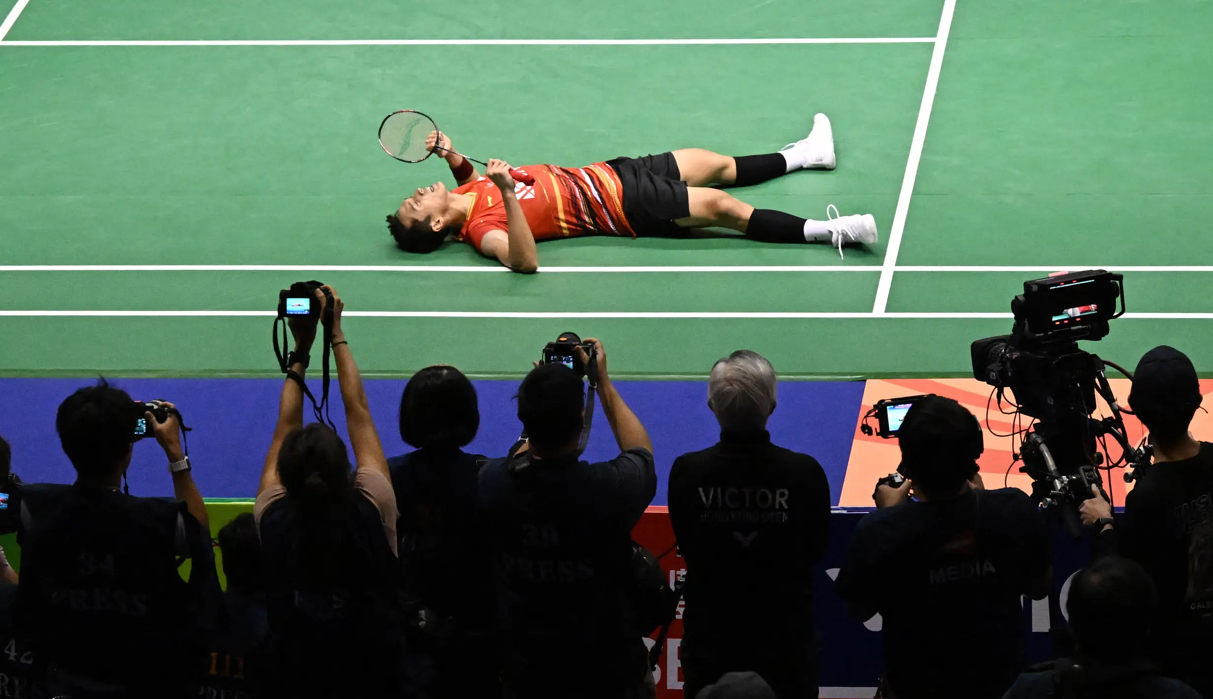 Foto: Kemenangan Dramatis Jonatan Christie atas Kenta Nishimoto di Final Hong Kong Open 2023 ...