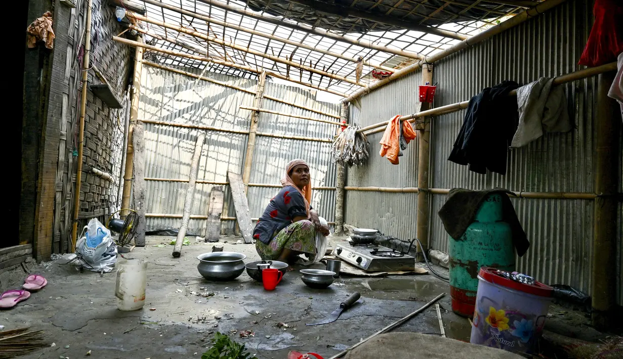 Dampak Topan Dahsyat Mocha di Myanmar dan Bangladesh - Foto Liputan6.com