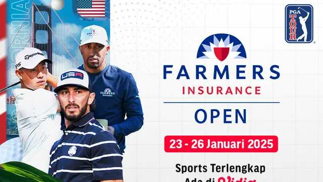 Jadwal Live Streaming PGA Tour: Farmers Insurance Open 2025 di Vidio - On Off Liputan6.com