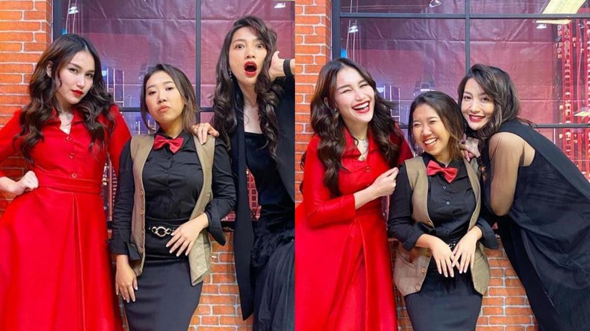 6 Potret Tampilan Mencolok Ayu Ting Ting Pakai Dress Merah, Curi Perhatian