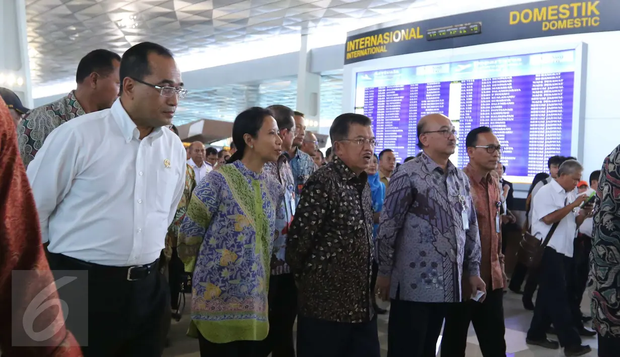 Wapres Jusuf Kalla Tinjau Langsung Terminal 3 Bandara Soekarno Hatta ...