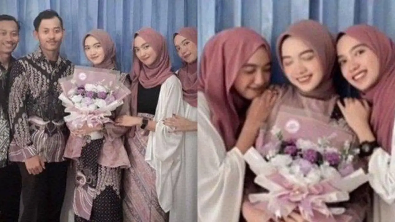 6 Potret Rizki Rizka Rizke, Gadis Kembar Tiga Viral Karena Dilamar Pria ...