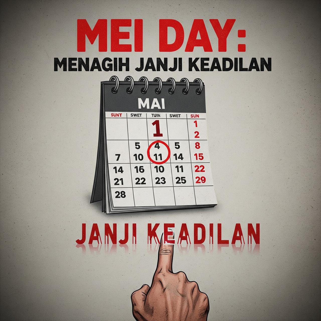 10 Contoh Poster Hari Buruh, Suara Aspirasi Pekerja yang Menggugah