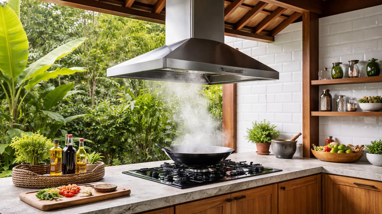 7 Desain Dapur Terbuka yang Asapnya Tidak Mengarah ke Rumah Tetangga