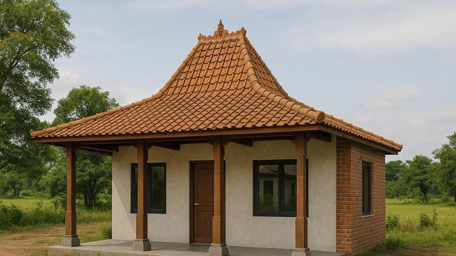 6 Model Rumah di Desa dengan Dinding Plester, Simpel tapi Estetik
