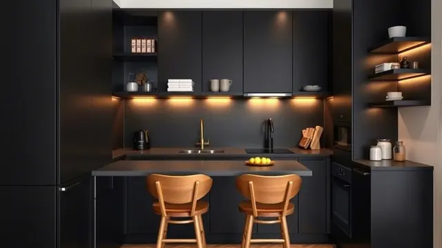 5 Inspirasi Dapur Minimalis Warna Hitam, Simpel dan Elegan - Hot ...