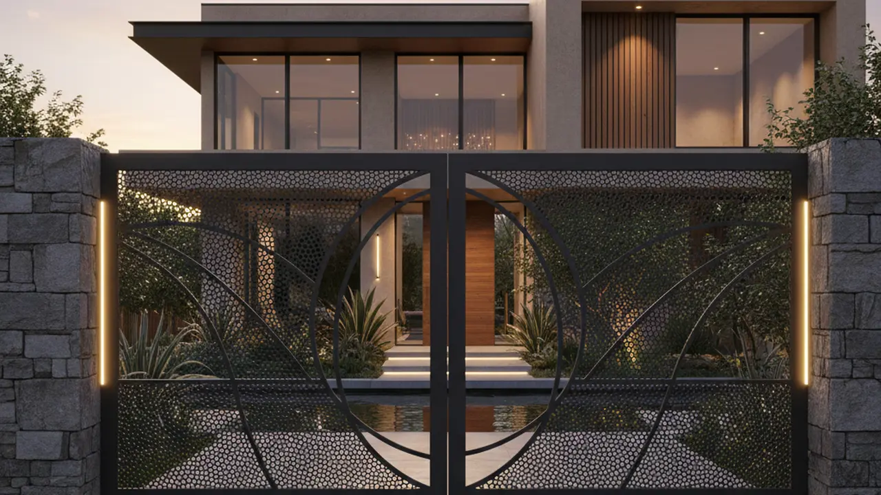 8 Model Pintu Gerbang Depan Rumah Minimalis Berdesain Elegan, Serbaguna ...