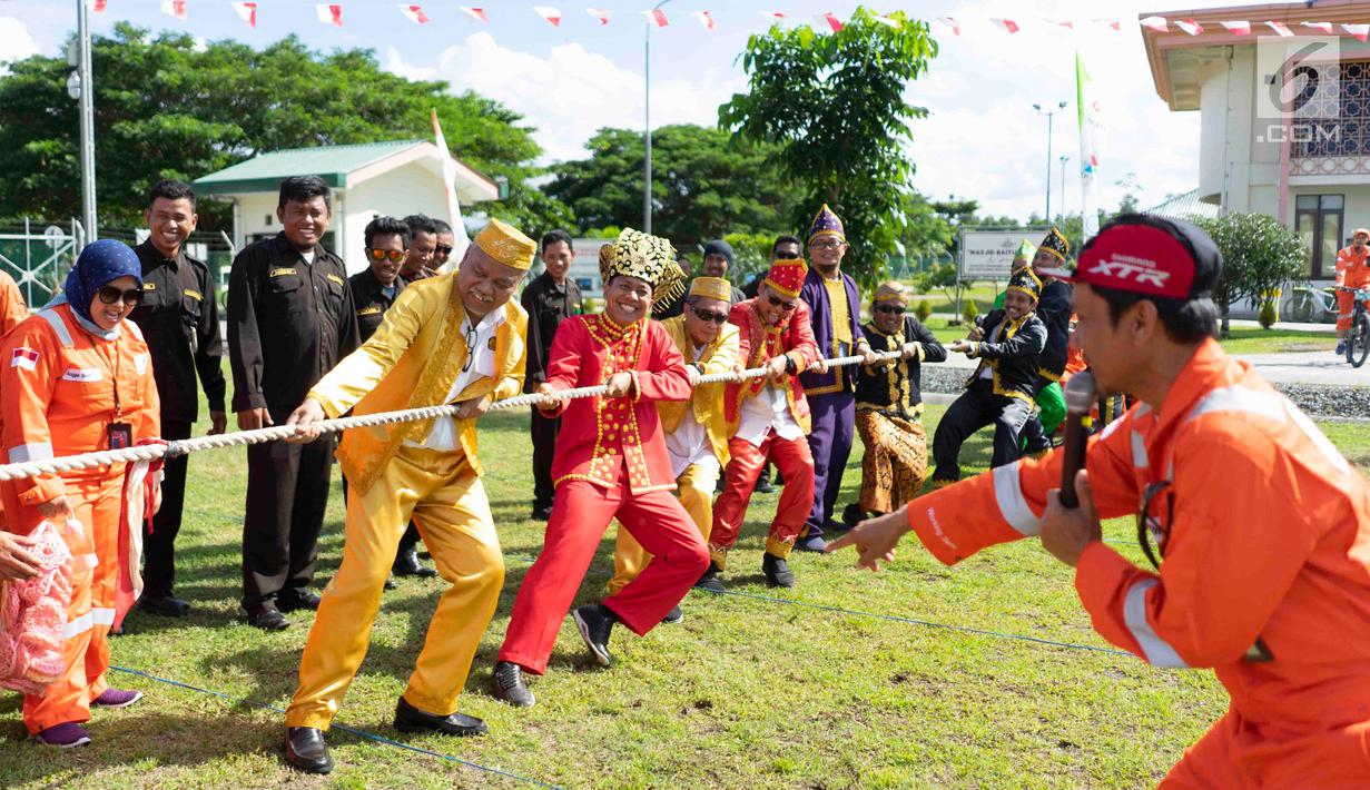 FOTO: Serunya Kemeriahan HUT ke-74 RI di Kilang JOB Pertamina-Medco EP Tomori Sulawesi - Foto ...