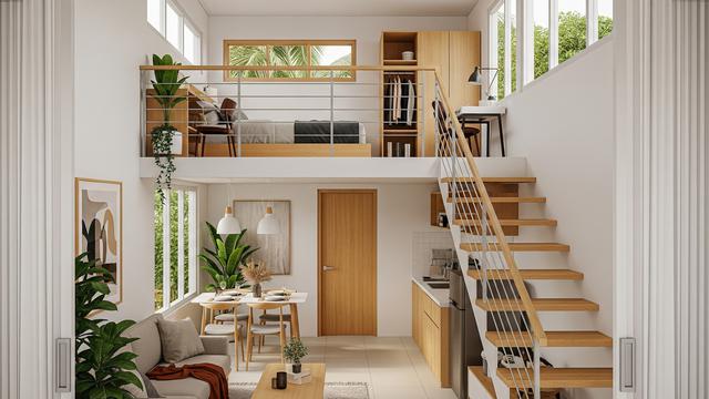 7 Desain Rumah Mini Modern dengan Mezzanine, Estetik dan Bikin Betah