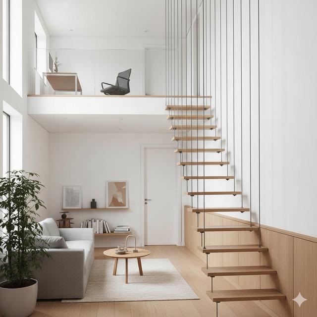 6 Model Tangga Lipat Mezzanine untuk Ruang Sempit, Desain Praktis yang ...