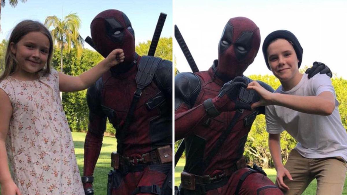 Anak David Beckham Ikutan Heboh di Balik Layar Trailer Deadpool 2
