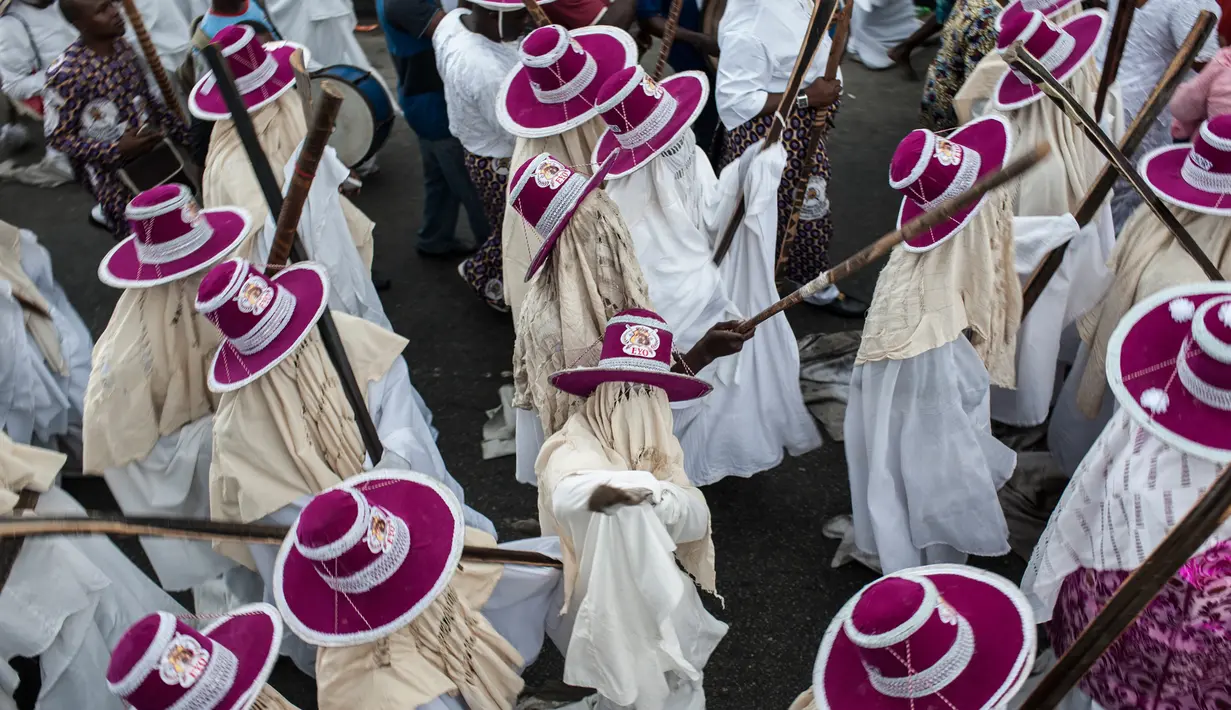 Melihat Tradisi Unik, Festival Eyo di Nigeria - Foto Liputan6.com