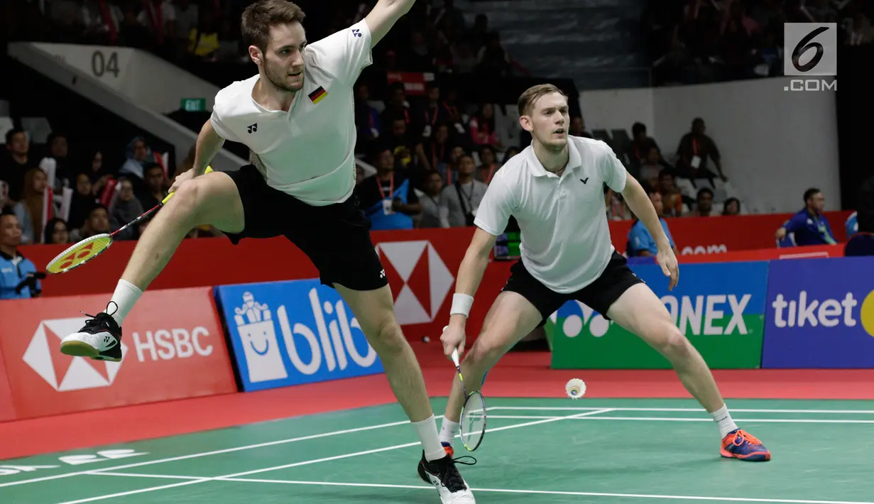 FOTO: Hajar Ganda Jerman, Kevin / Marcus Melenggang ke 16 Besar ...