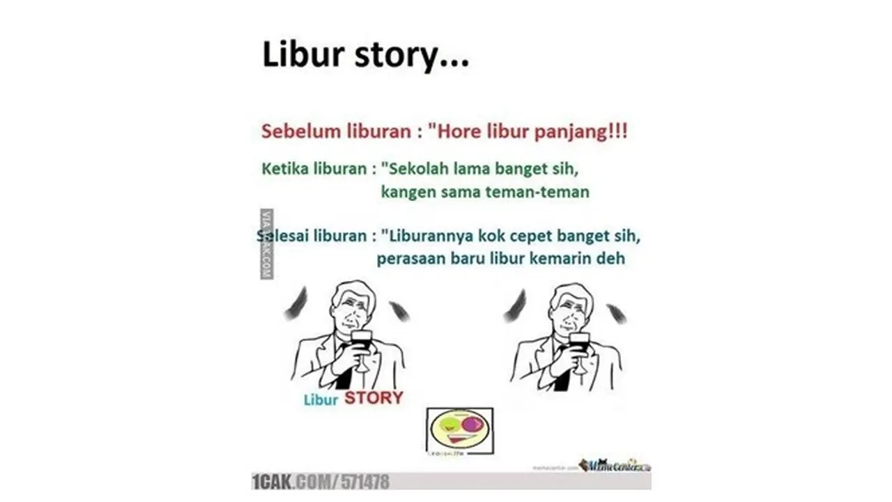 10 Meme Kocak saat Libur Sekolah Ini Relate Banget - Hot Liputan6.com