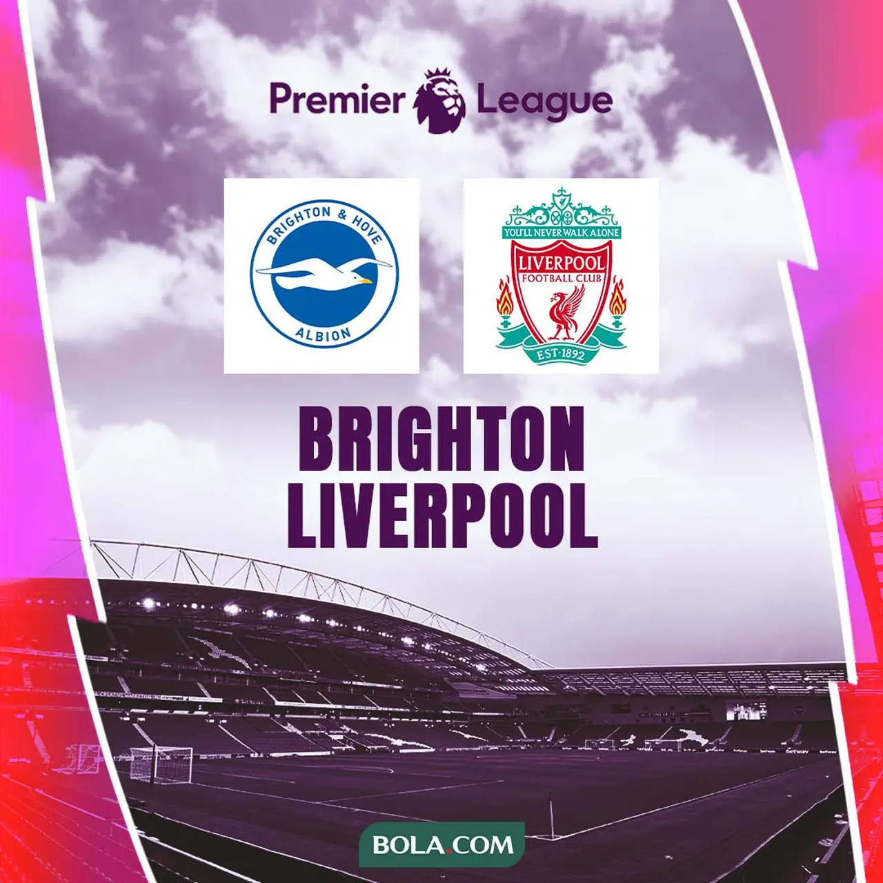 Link Live Streaming Pertandingan Liga Inggris Brighton Vs Liverpool