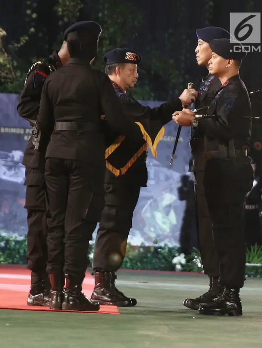 FOTO: HUT ke-73 Brimob Polri Diadakan Secara Sederhana - Foto Liputan6.com