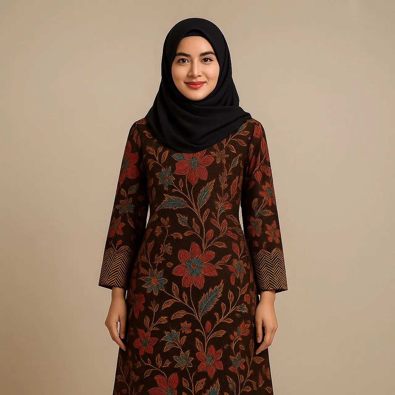 10 Referensi Gamis Batik Terbaru untuk Tampil Stylish, Ini Padanan ...