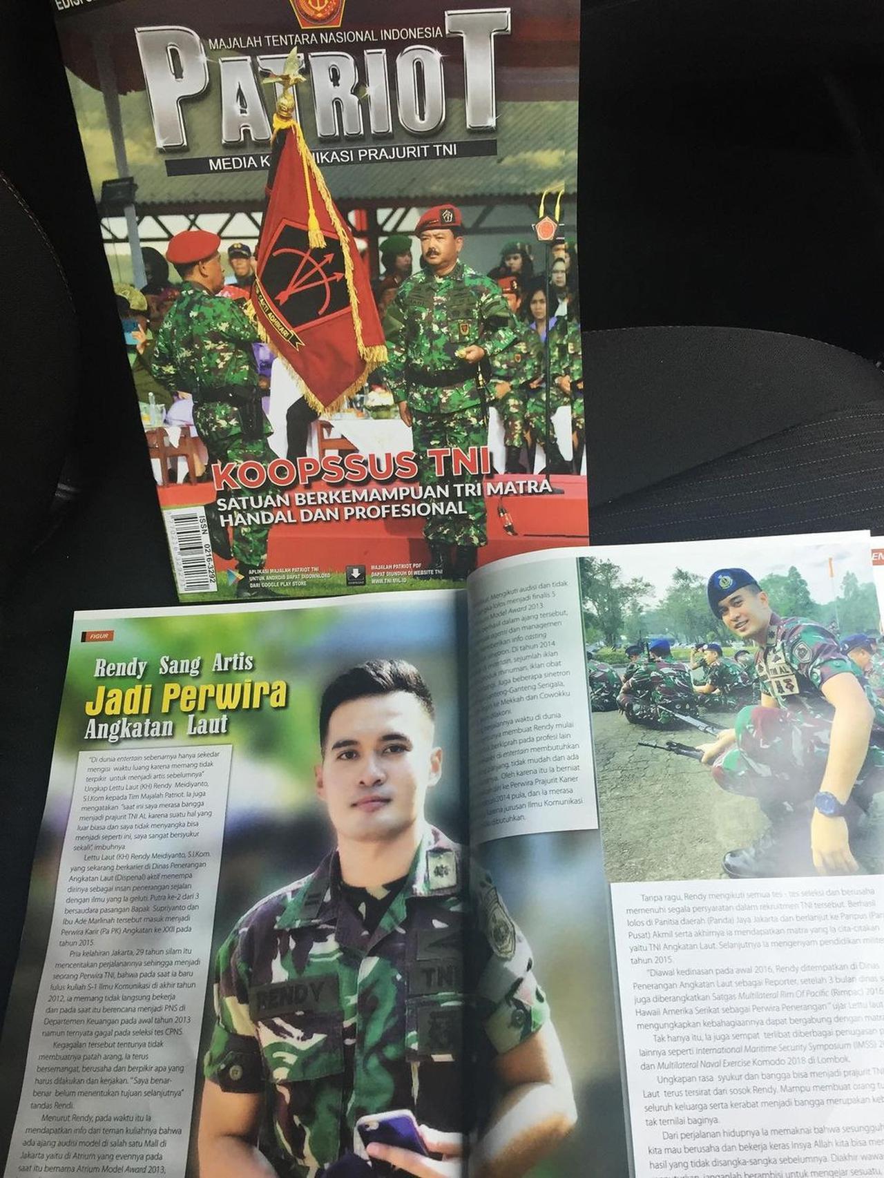 Pesona Rendy Meidiyanto, Dulu Aktor GGS Kini Berkarir Sebagai Prajurit TNI