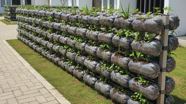 11 Desain Kebun TOGA dari Botol Plastik, Solusi Lahan Sempit dan Hemat