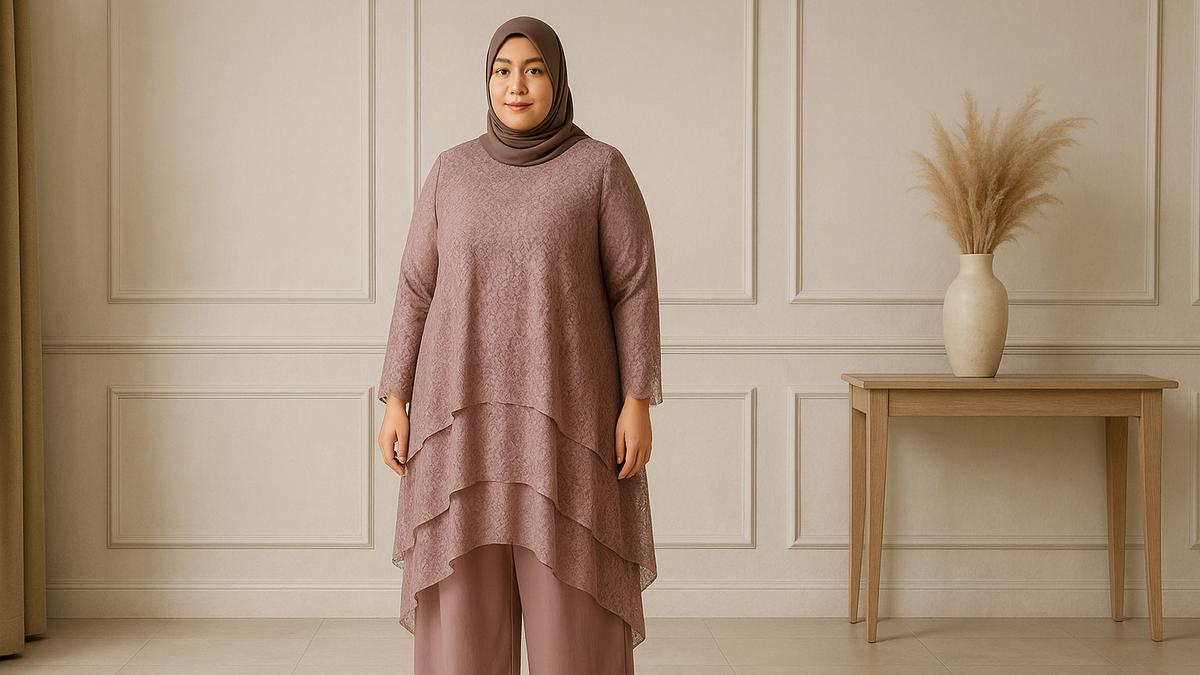 6 Model Tunik 2025 untuk Orang Gemuk agar Terlihat Langsing, Hijaber ...