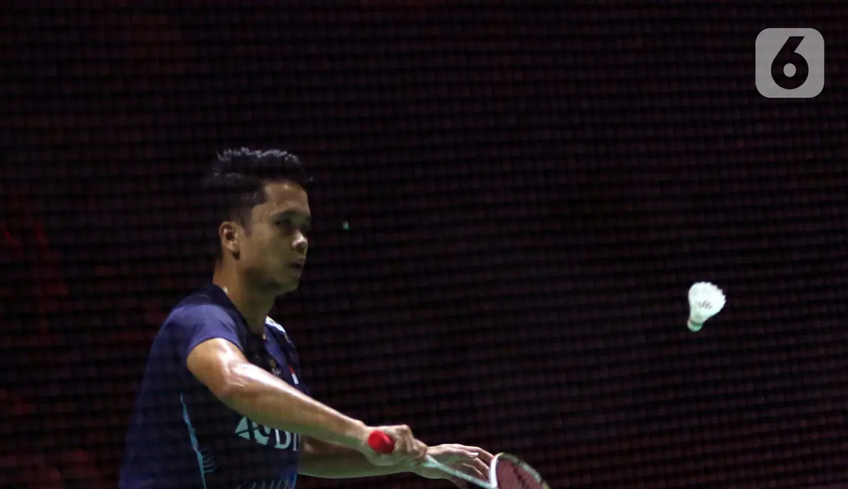 Lolos ke Final Indonesia Open 2023, Anthony Sinisuka Ginting Jaga Peluang Juara - Foto Liputan6.com