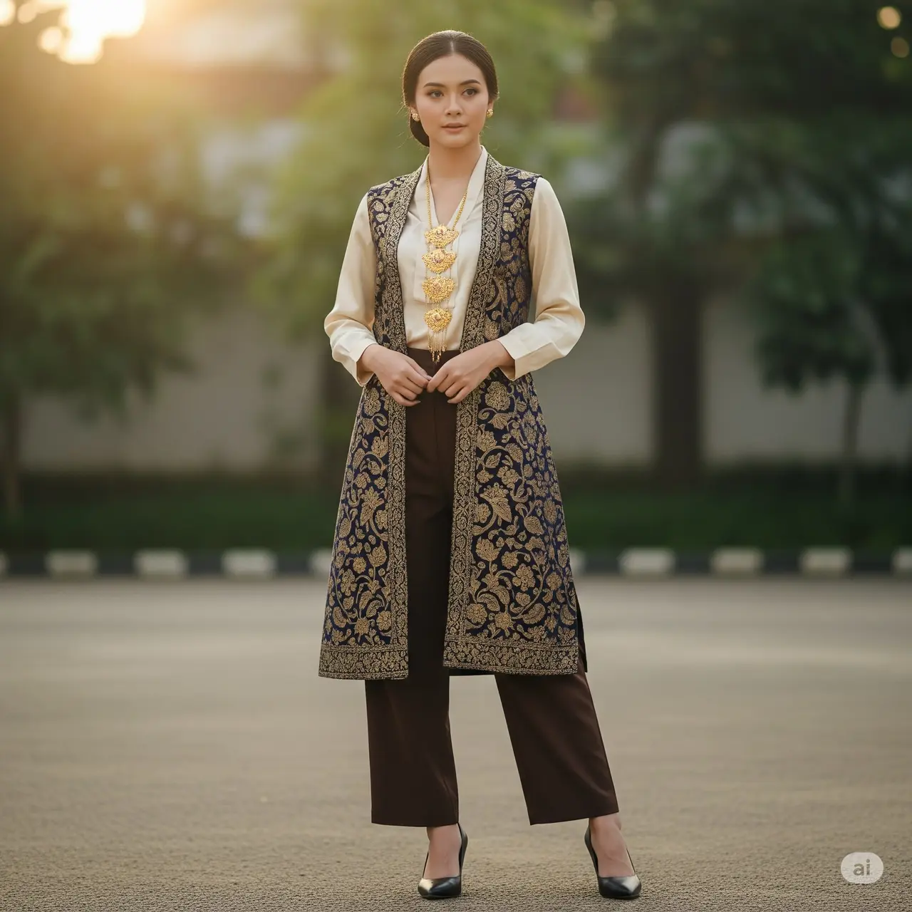 7 Model Rompi Brokat Tanpa Lengan Terbaru 2025, Simak Tips Padu Padan ...