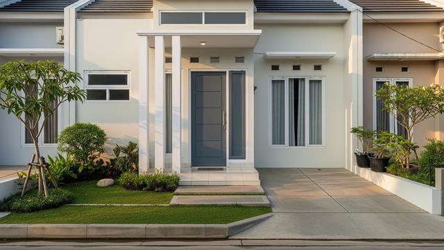 10 Inspirasi Kombinasi Warna Pintu dan Pilar Teras Rumah Minimalis ...