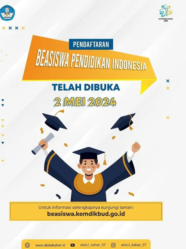 Pendaftaran Beasiswa Pendidikan Indonesia (BPI) 2024 Sudah Dibuka, Simak Syarat, Cakupan, Jenis ...
