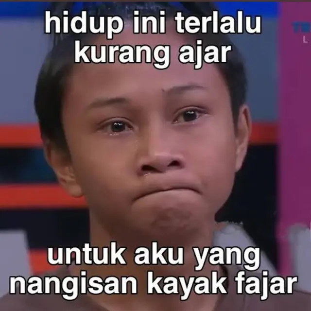 6 Meme Lucu Fajar Sad Boy Ini Menggelitik Perut, Kocak Banget - Hot ...