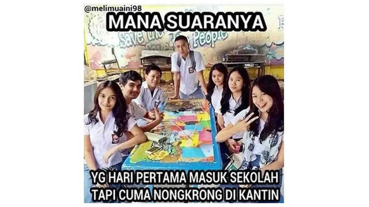 8 Meme Hari Pertama Masuk Sekolah Ini Kocak Banget, Bikin Senyum ...