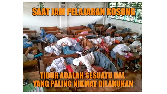 6 Meme Lucu saat Jam Kosong di Sekolah Ini Bikin Nostalgia - Hot ...