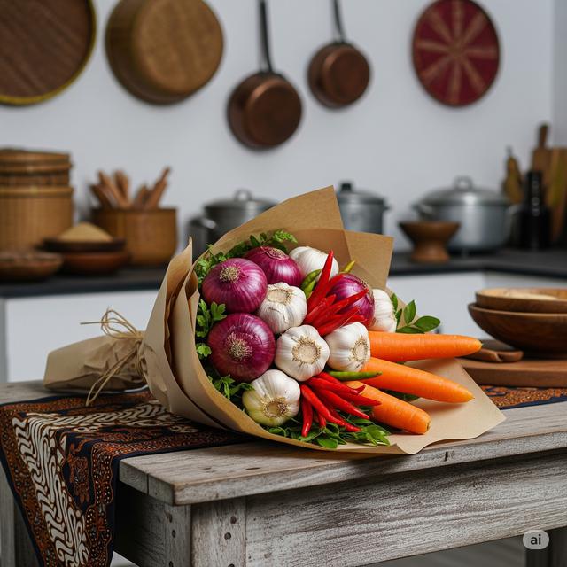 8 Ide Buket Bumbu Dapur dan Sayuran Unik, Cantik dan Fungsional