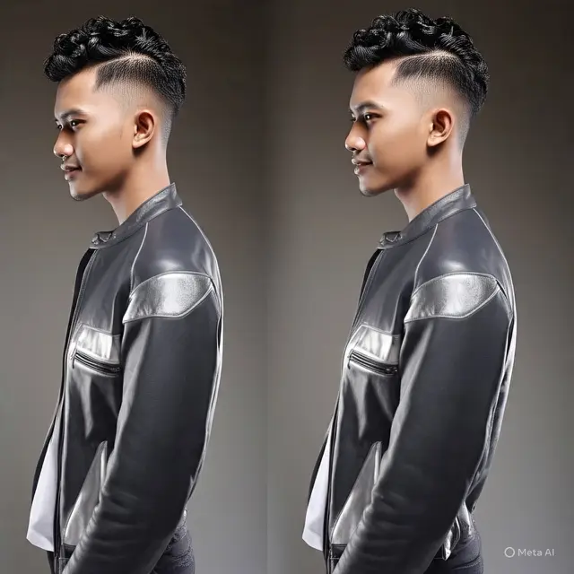 7 Inspirasi Model Rambut Taper Fade Ikal yang Keren di 2025, Makin ...