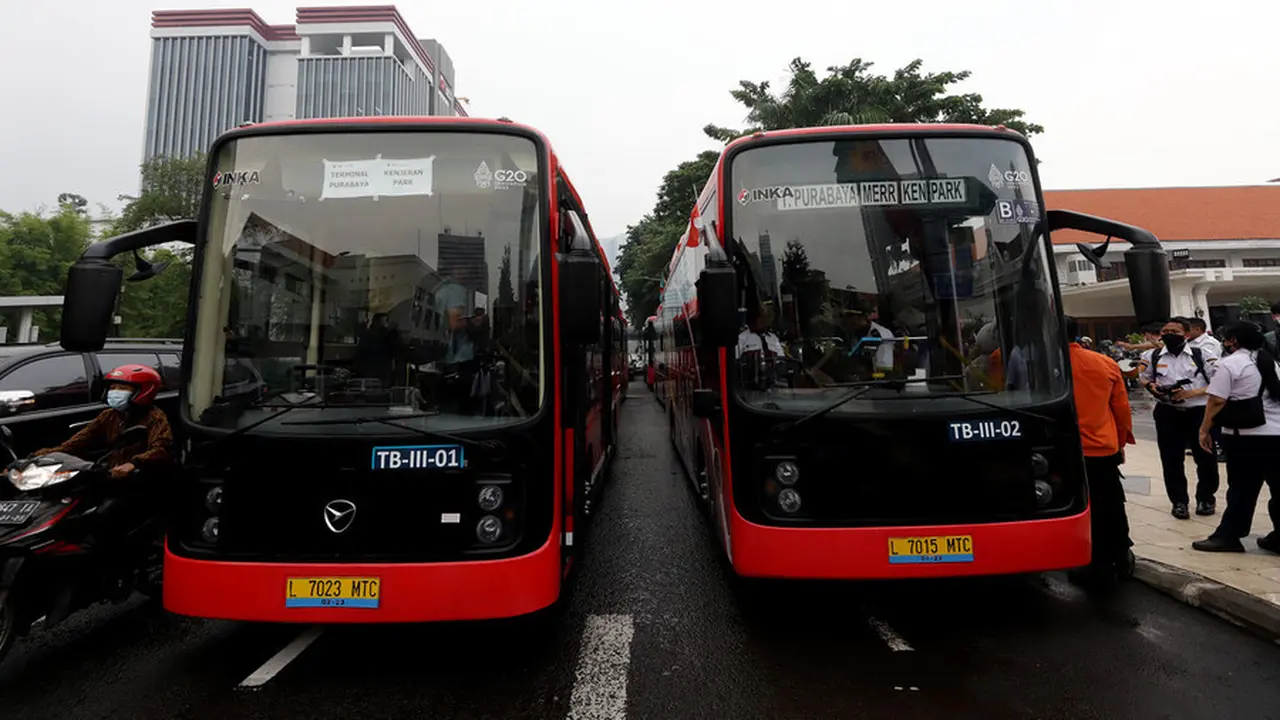 Bus Listrik Surabaya Rute MERR Kembali Beroperasi, Ini Halte yang Dilewati