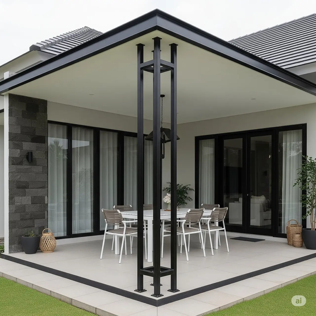 10 Inspirasi Model Tiang Teras Segi Empat Estetik, Bikin Rumah ...