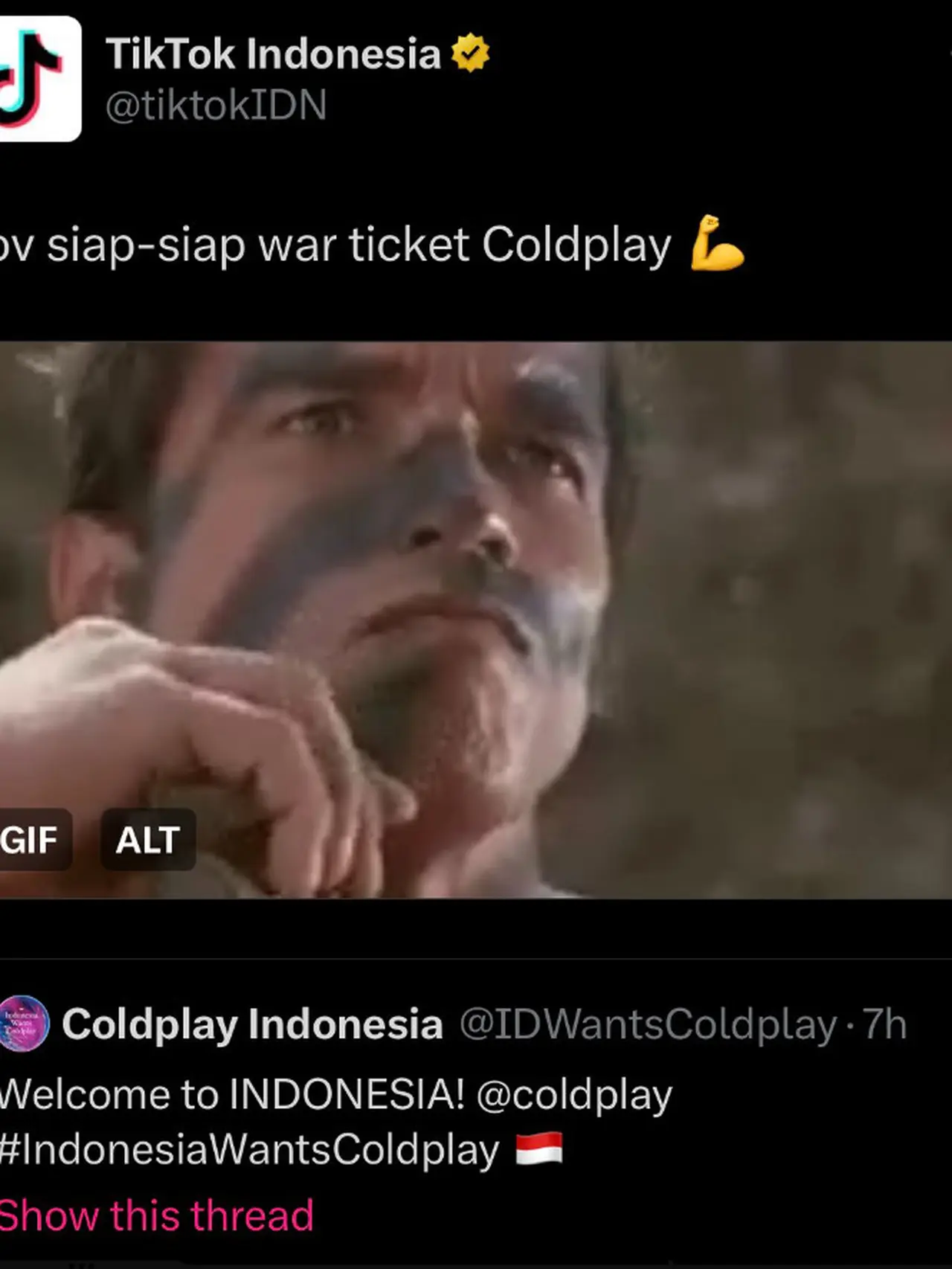 6 Meme Nonton Konser Coldplay dari Akun Terverifikasi Ini Kocak, Ikut ...