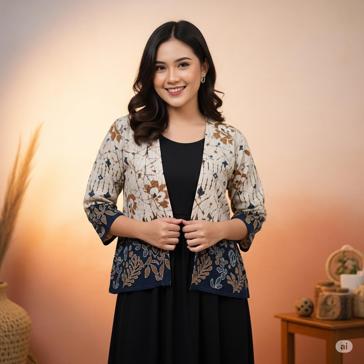 15 Outer Batik Wanita Layering Terbaik di 2025, Stylish, Unik, dan ...