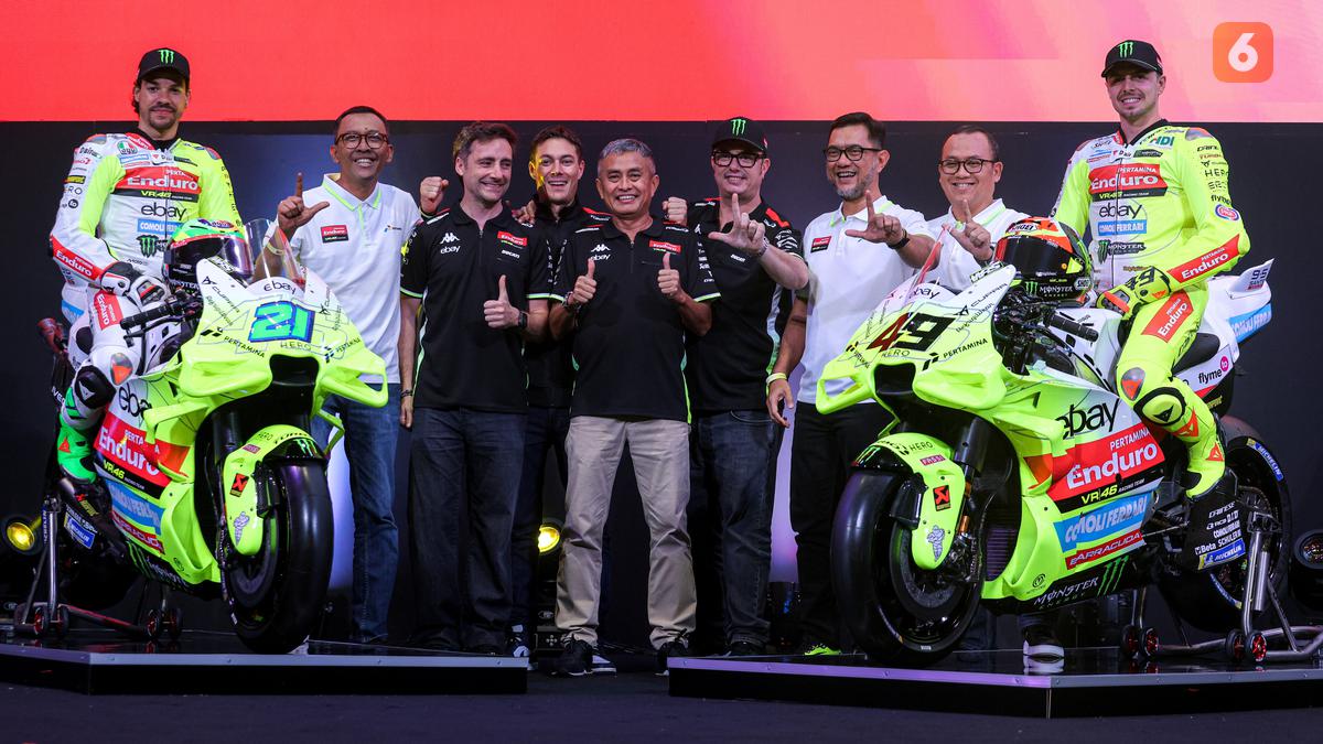 Tim Balap Pertamina Enduro VR46 Diluncurkan di Jakarta, Valentino Rossi ...
