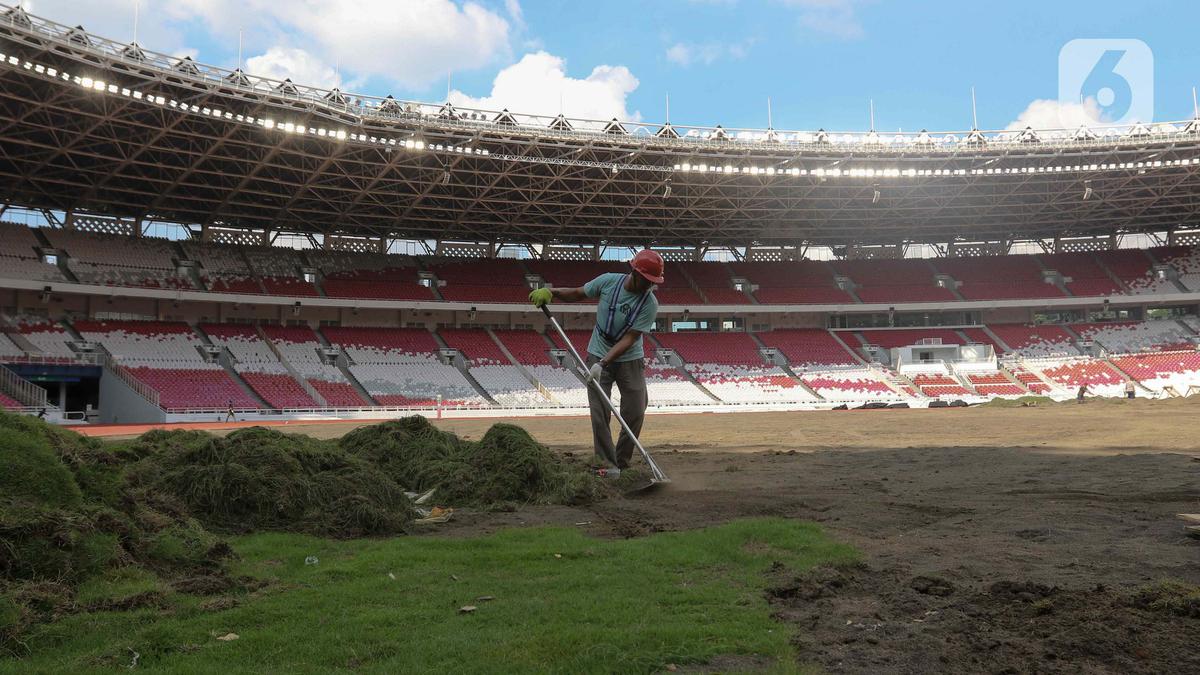 Sambut Babak Ketiga Kualifikasi Piala Dunia 2026, Rumput Stadion Utama ...
