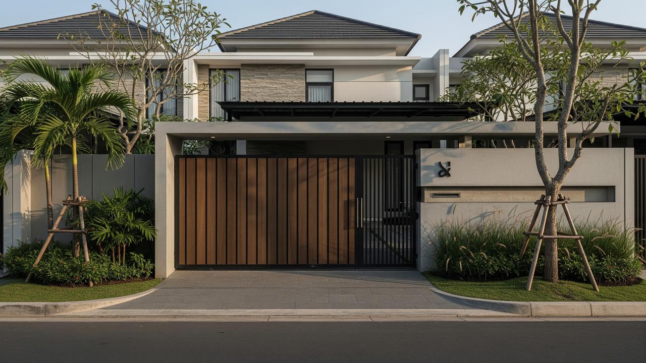 8 Model Pintu Gerbang Depan Rumah Minimalis, Desainnya Cocok untuk ...