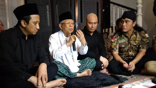 Deddy Corbuzier Diajari Hidup Sehat oleh Ma'ruf Amin - ShowBiz Liputan6.com