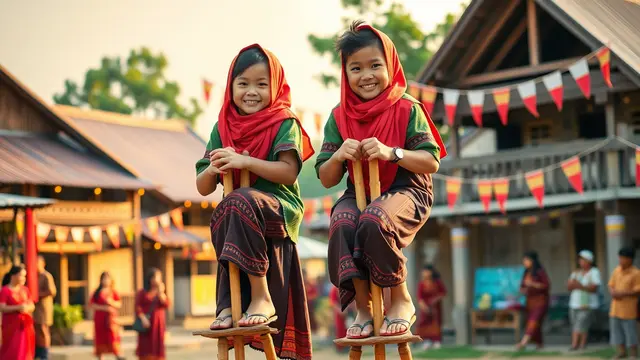 Egrang, Permainan Tradisional yang Menyebar dan Bertahan di Nusantara ...