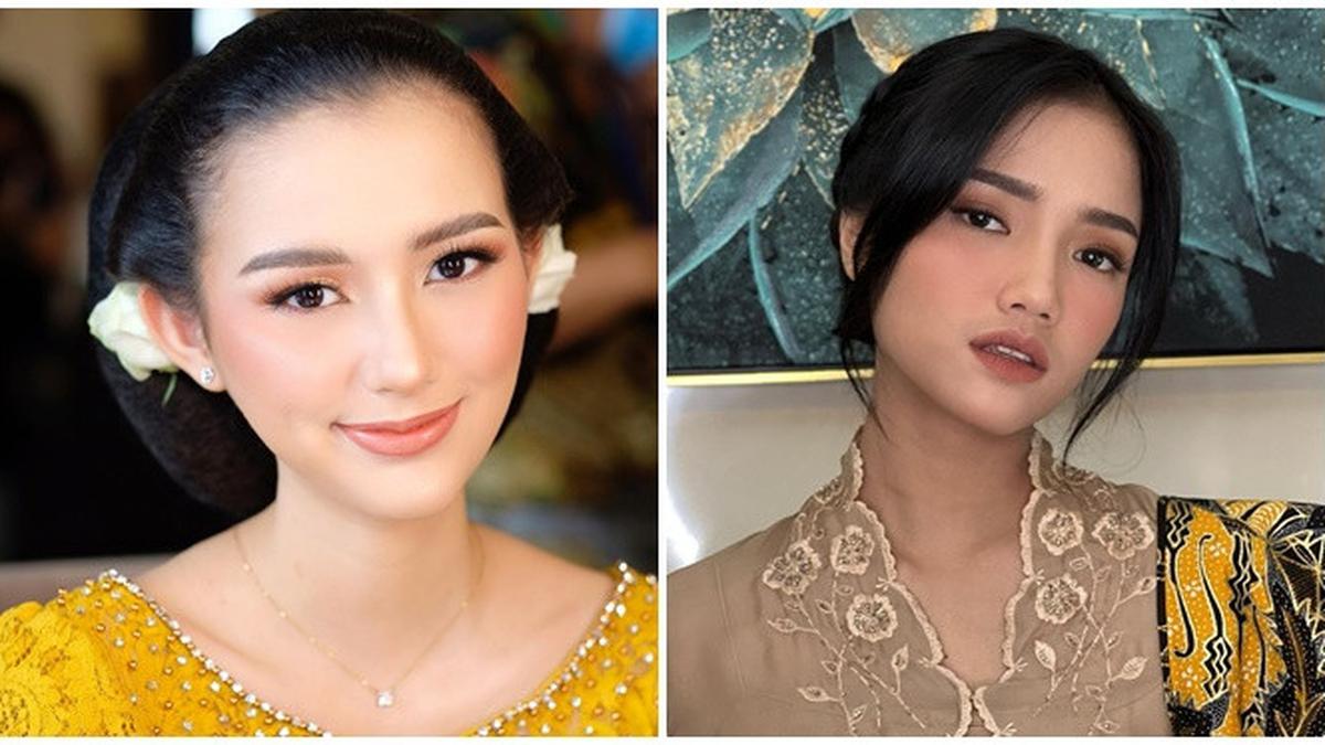 6 Potret Beda Penampilan Sarah Menzel dan Fuji di Acara Tedak Siten Ameena