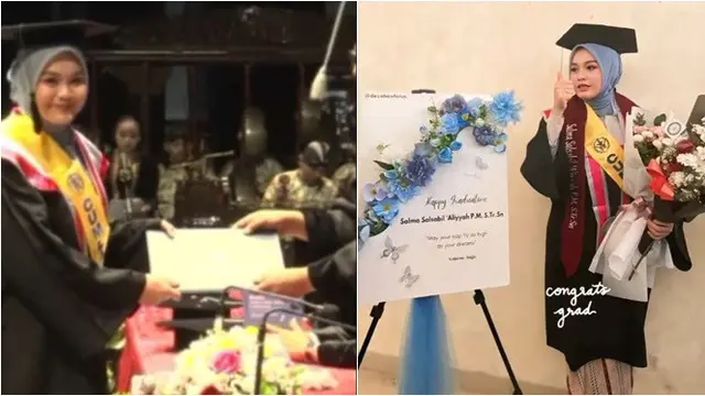 6 Potret Wisuda Salma Salsabil dari ISI Jogja, Raih Gelar Sarjana Terapan Seni - Hot Liputan6.com