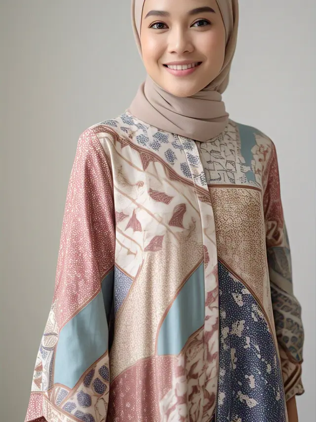 8 Inspirasi Gamis Motif Kekinian untuk Wanita Usia 40-an, Tampil Lebih ...
