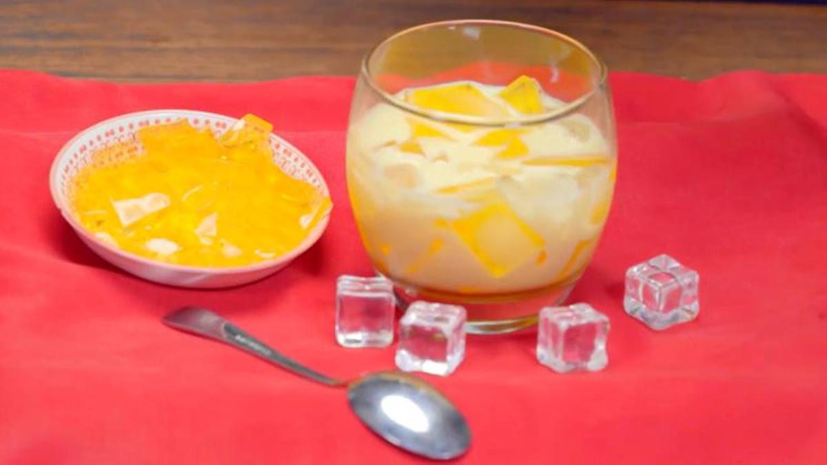 Resep Es Susu Jelly Mangga, Berbuka dengan yang Segar Yuk!